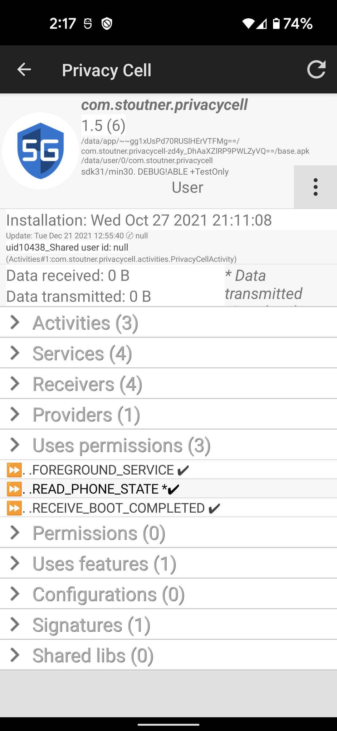 Privacy Cell 1.6 – Stoutner